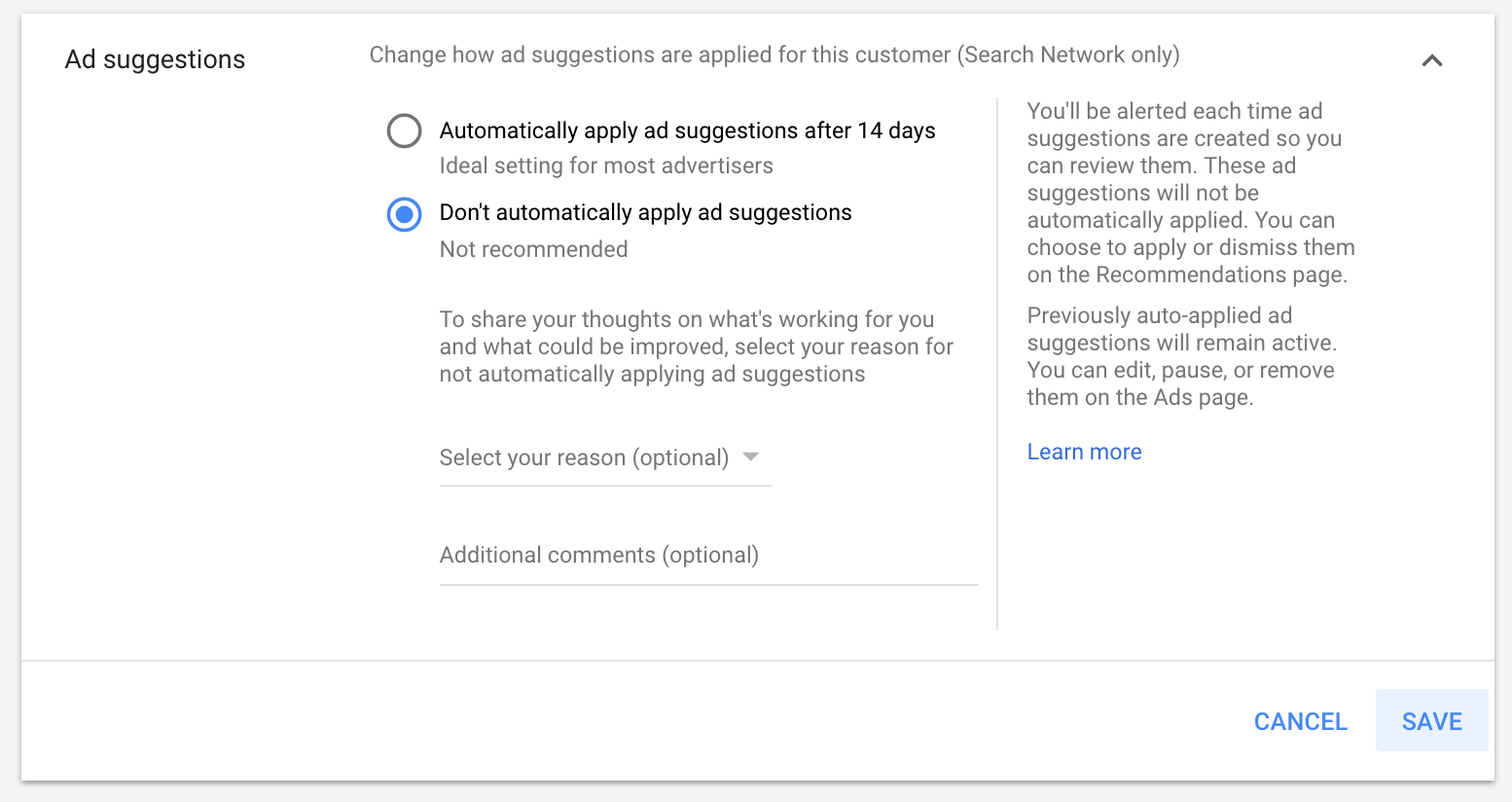 How To Turn Off Ad Suggestions In Google Ads Psyberware How To Turn Off Ad Suggestions In Google Ads Psyberware